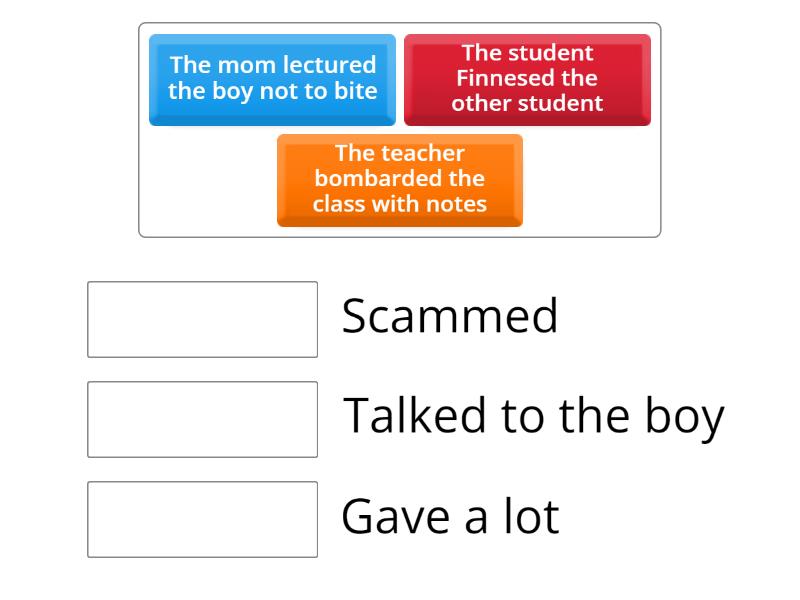 Context Clues - Match up
