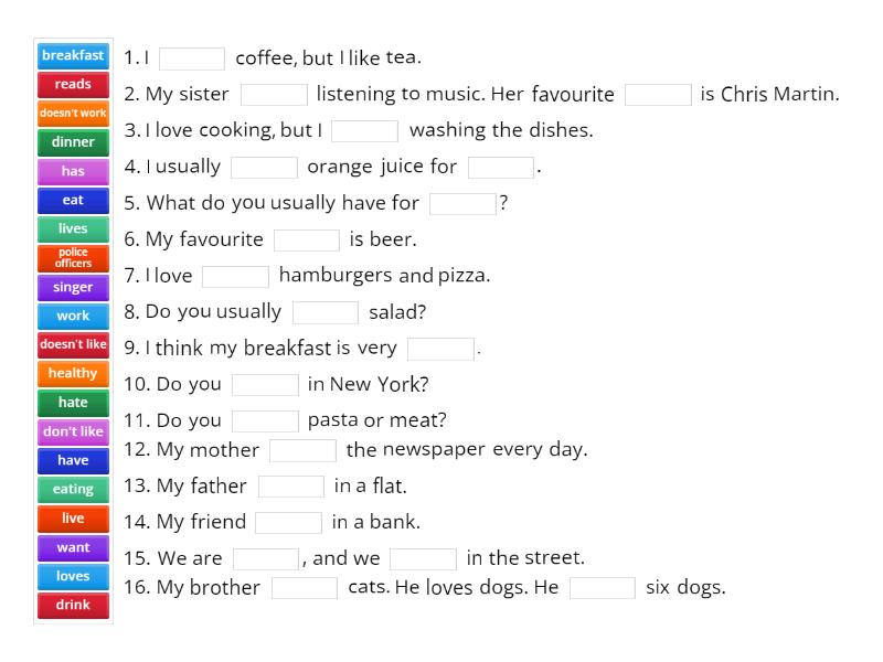 Lesson 3.4. Warm-up - Complete the sentence