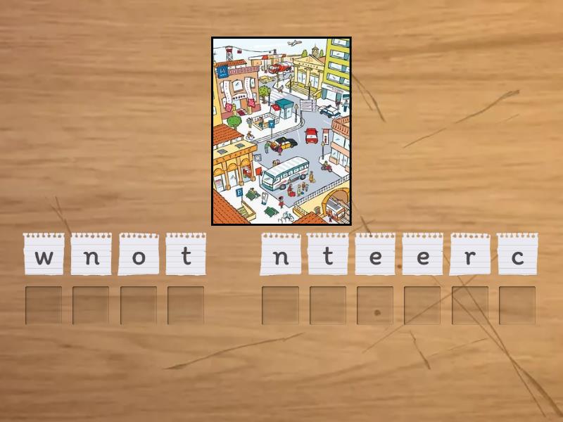 E4 My town - Anagram