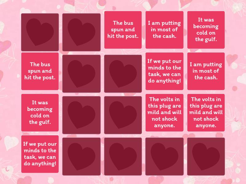 Wilson 2.3 Sentence Match (Closed Syllable Exceptions) - Matching pairs