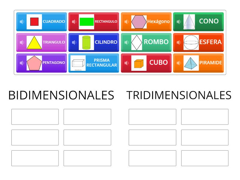 FIGURAS GEOMETRICAS 2D Y 3D - Ordenar por grupo