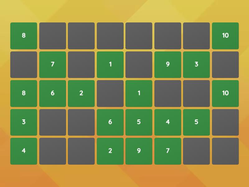 homework - Matching pairs
