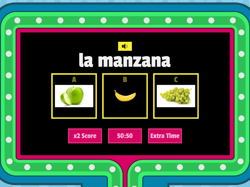 Frutas~Fruit Gr1 - Gameshow quiz