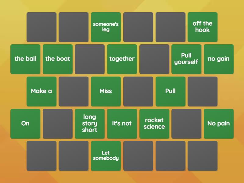 Basic Idioms 2 - Matching pairs