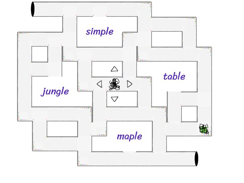 Cle maze - ble, ple, gle, fle words - 迷宮追逐