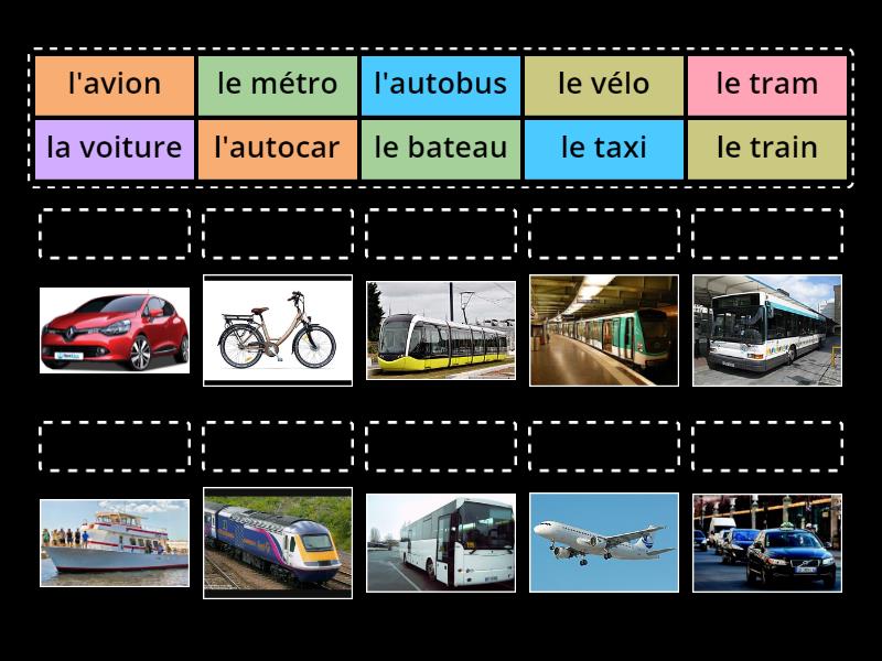 Moyens de transport - Match up
