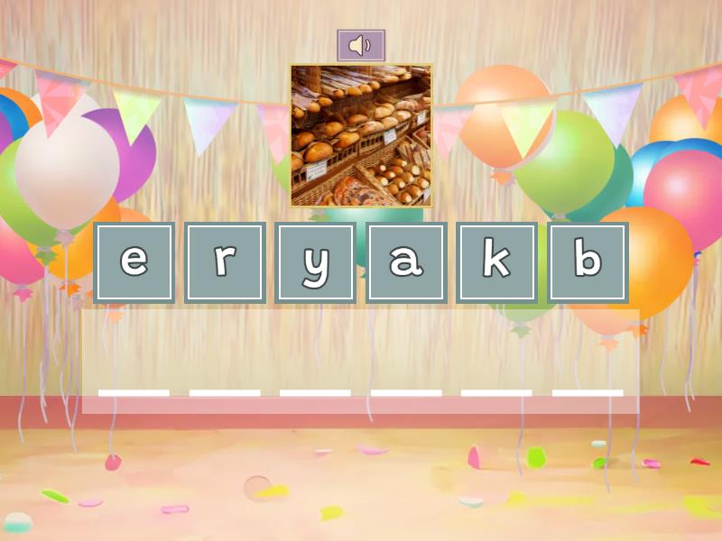 Types of Shops/Stores - Anagram