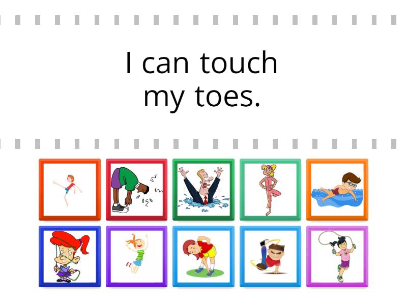 SM 1 Unit 8 I can (matching) - Find the match