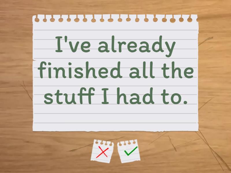 Common mistakes - Flash cards