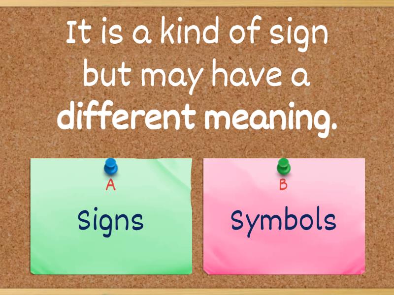 MT ENG - Signs & Symbols - Quiz