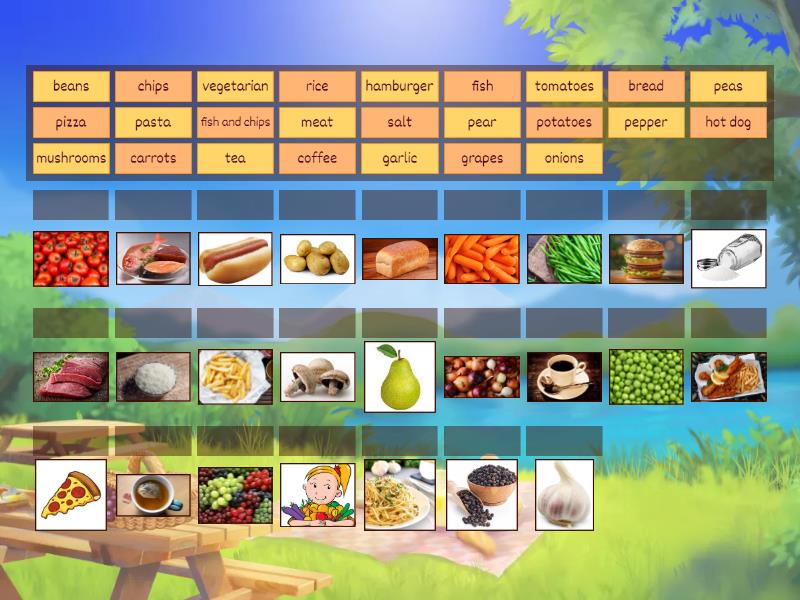 Food (Elementary VIU) - Match up