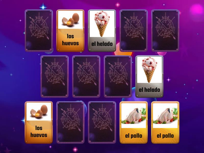 MEMORY. COMIDA - Matching pairs