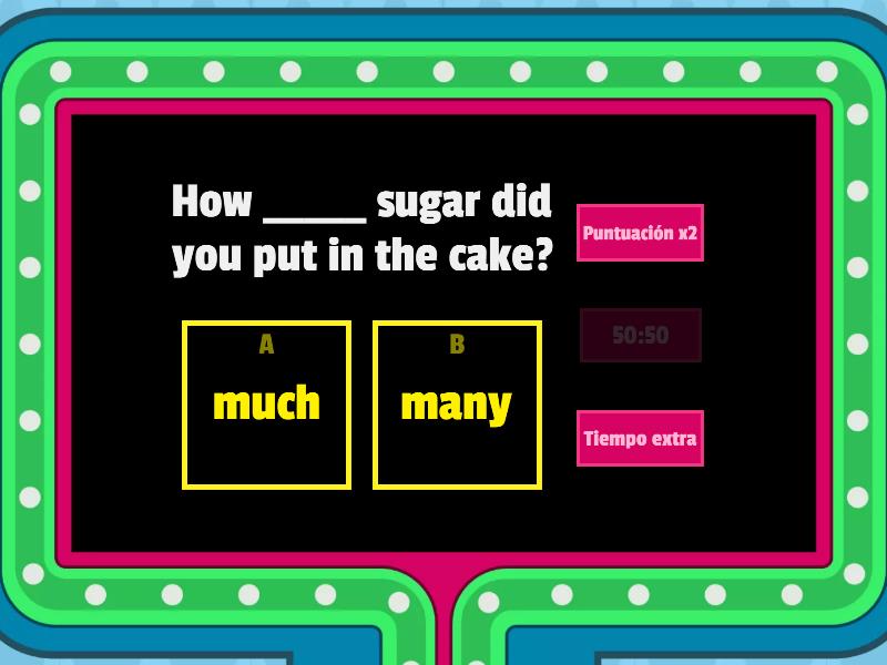How much or How many? - Gameshow quiz