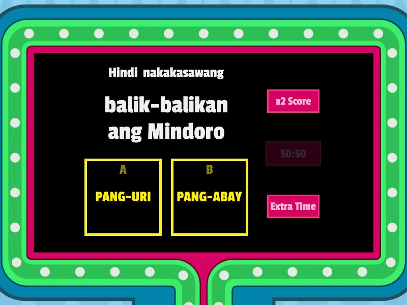 Pang-abay o Pang-uri - Gameshow quiz
