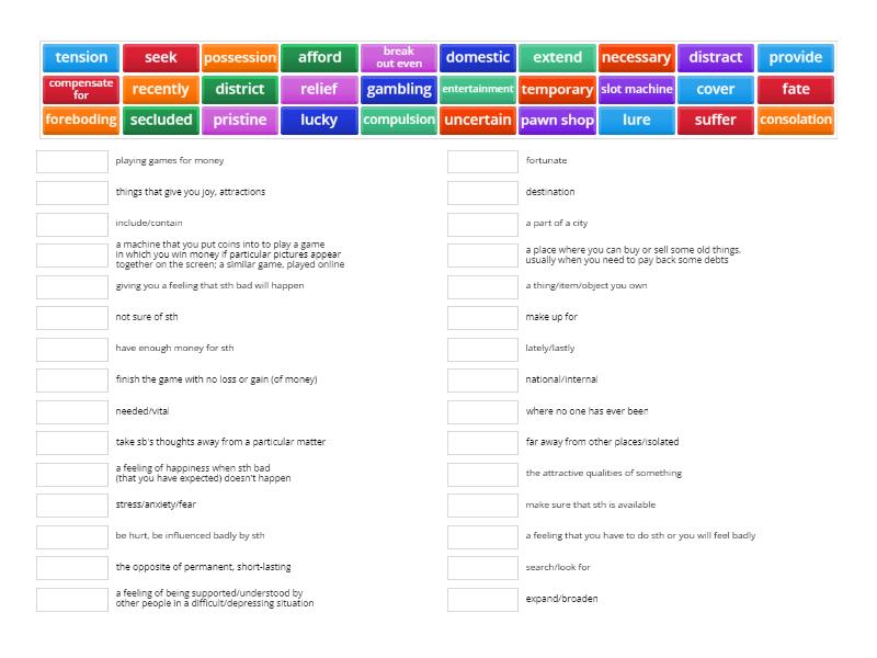 LAS VEGAS & ATLANTIC CITY - READING - Match up