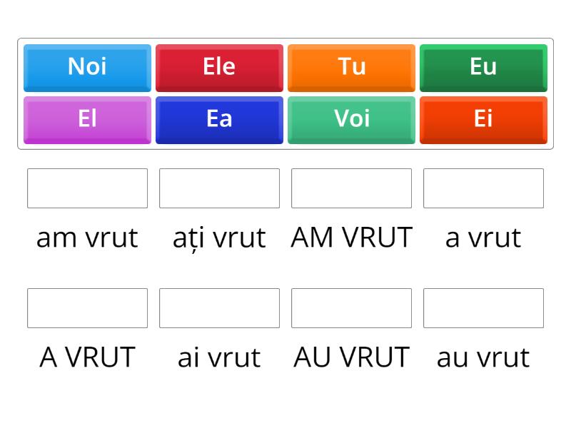 VERBUL A VREA- TIMPUL PERFECT COMPUS - Match up