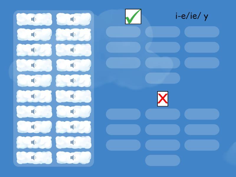 5A U2 Phonics i_e/ie/y -sorting - Ordenar por grupo