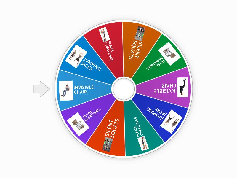 PHYSICAL EXERCISE CHALLENGE - Spin the wheel