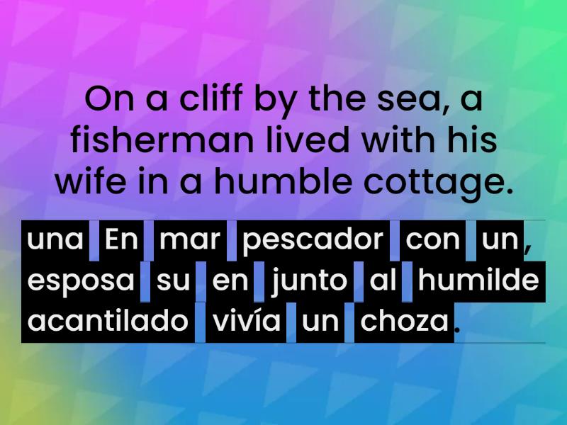 El pescador y su mujer - Unjumble
