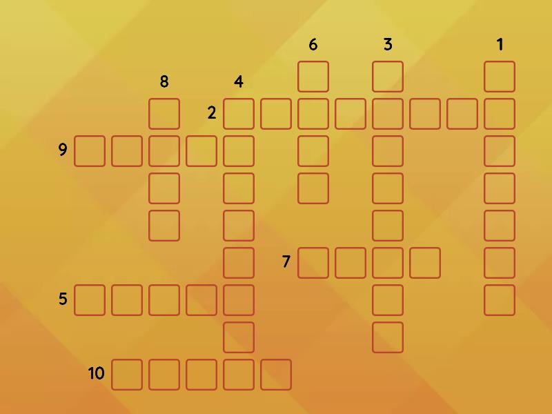 TTS SENI MUSIK KELAS 1 - Crossword
