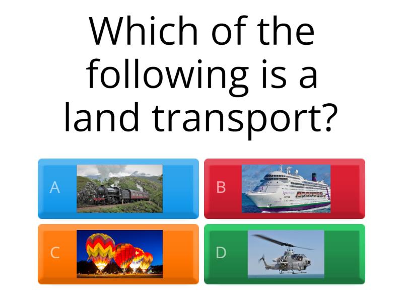 Means of Transport - Quiz