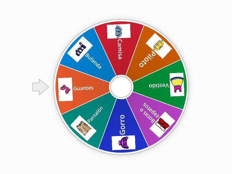 Ruleta de ropa - Spin the wheel