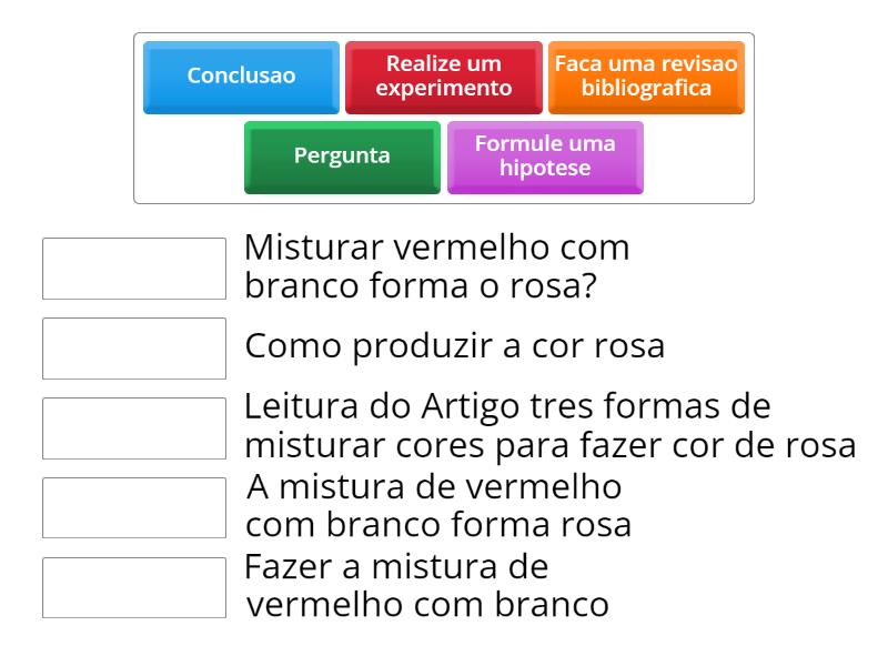 Como produzir a cor rosa - Match up