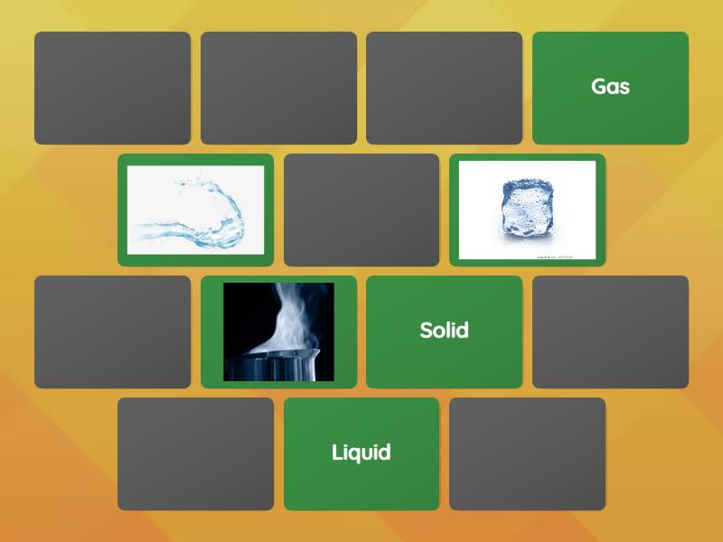 The states of water - Matching pairs