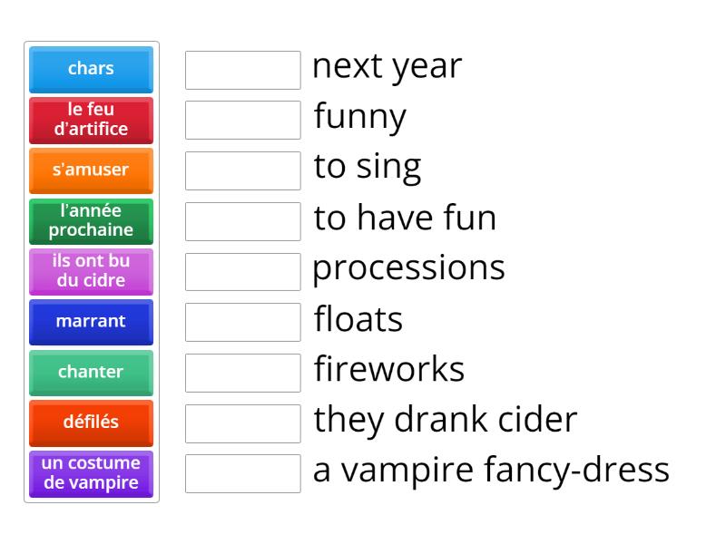 Au carnaval - Match up
