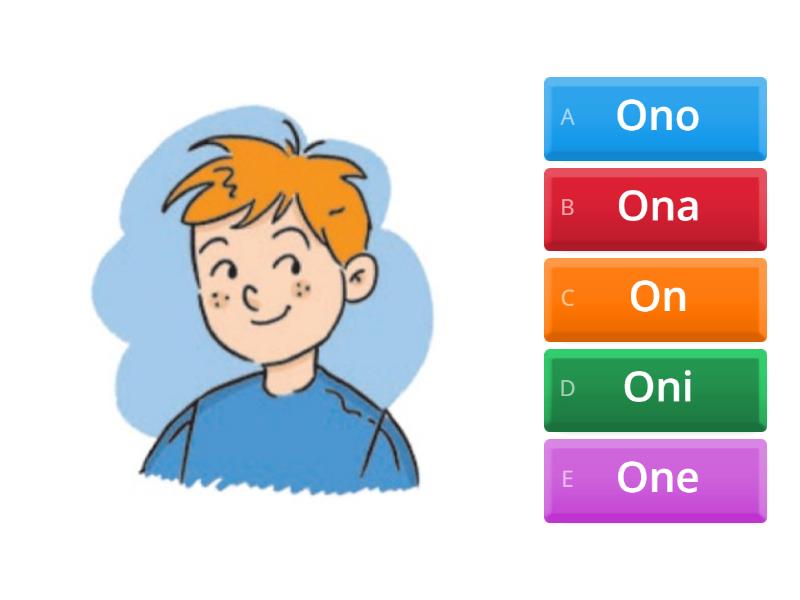 On/Ona/Ono/Oni/One - Quiz