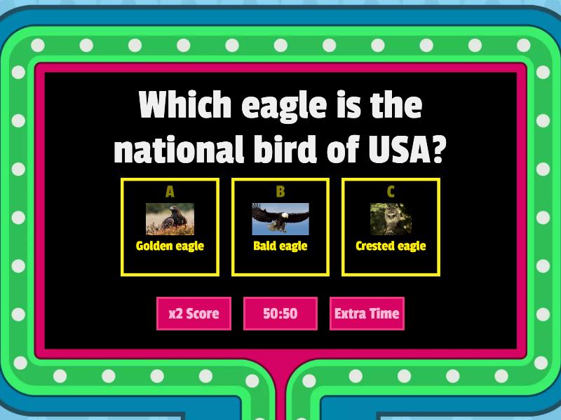 National Symbols (USA) - Gameshow quiz
