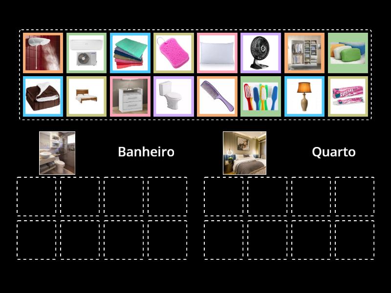 Classificar Banheiro e Quarto - Group sort