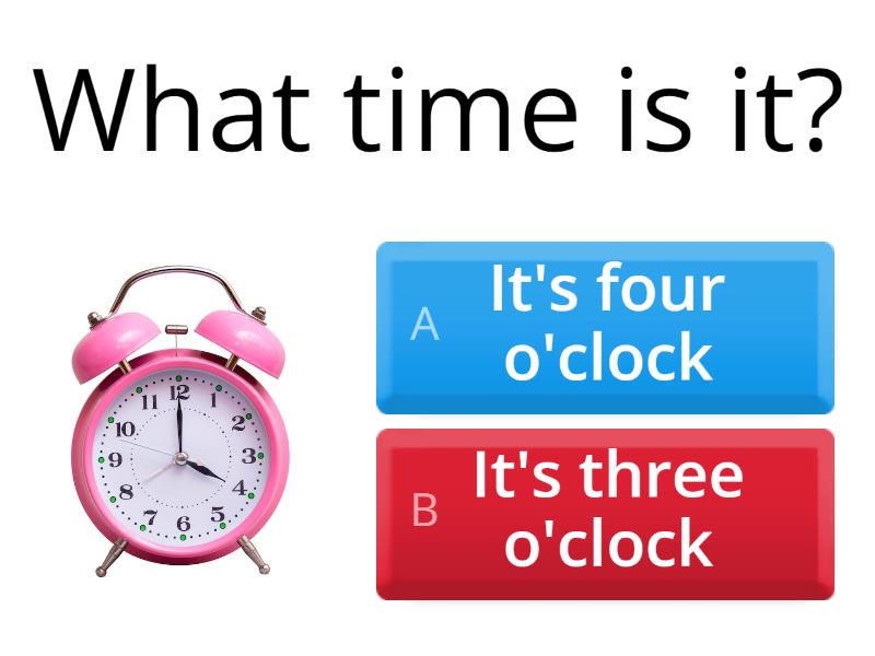 What time is it? | Telling the time | Hours - for kids - Quiz
