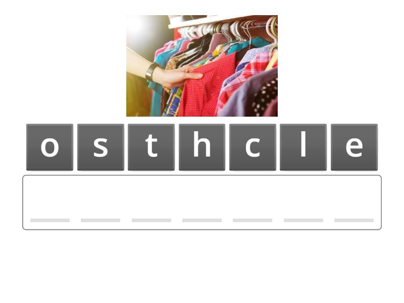 Clothes upper-intermediate - Anagram