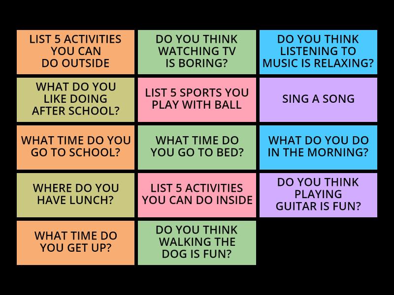 YLC3 - UNIT 9 - SPEAKING - Flip tiles