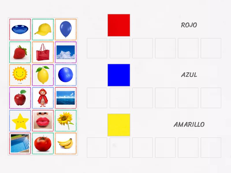 CLASIFICACIÓN COLORES - Ordenar por grupo