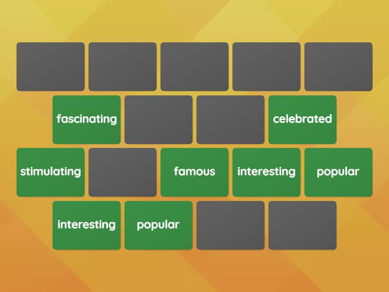 Synonym Pair Up! - Matching pairs