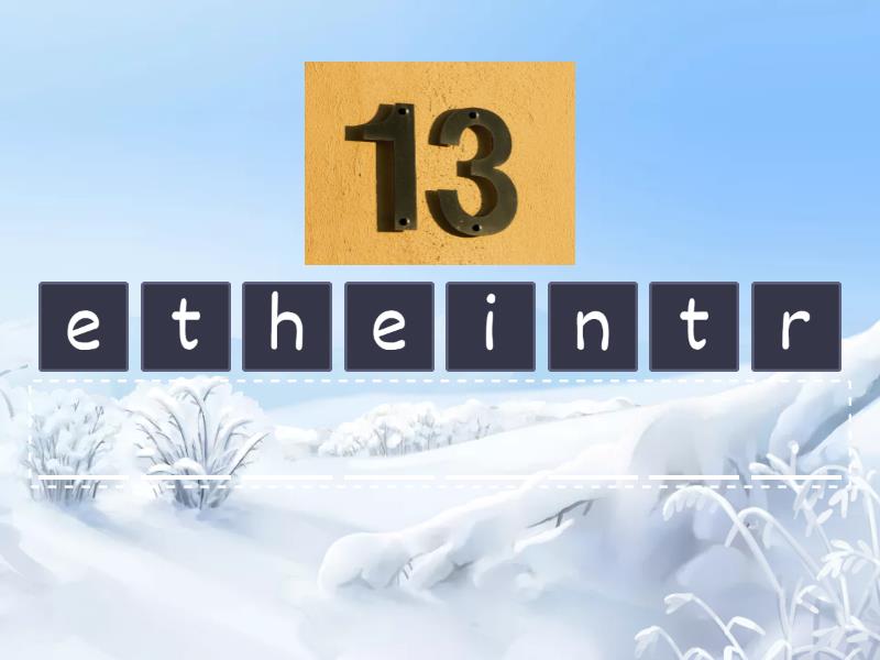 Numbers 1-20 - Anagram