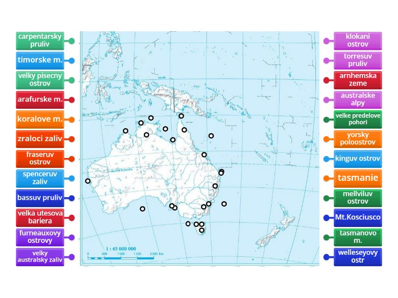 australie - Labelled diagram