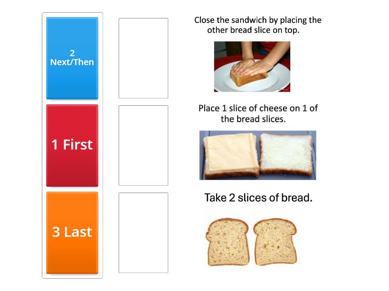 Making Cheese Sandwich - Match up