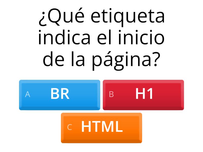 Repaso html - Cuestionario