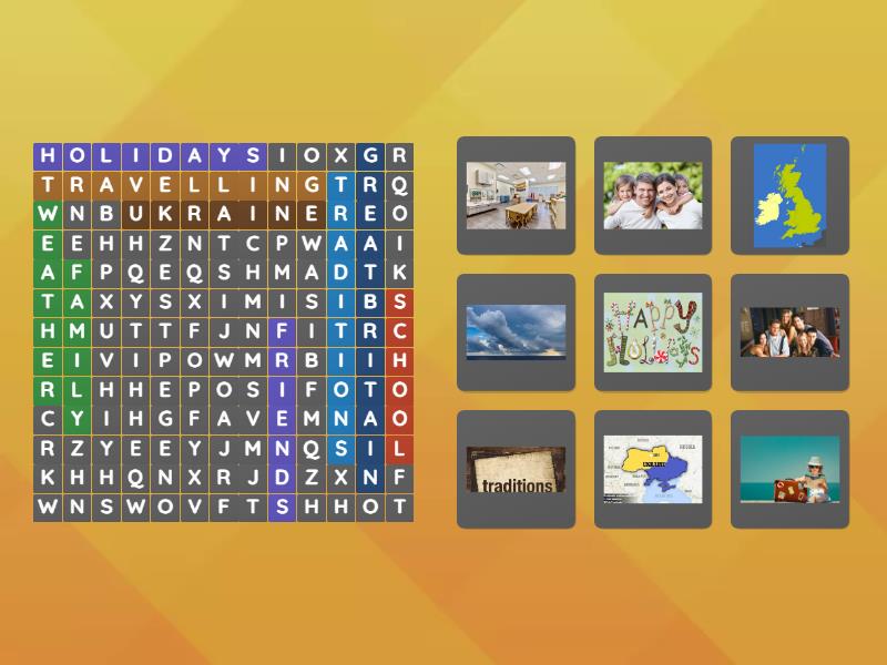 Word Search Puzzle "The National Curriculum Topics" - Wordsearch