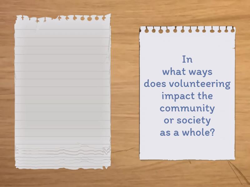 VOLUNTEERING - Speaking cards