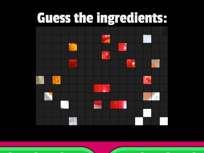 Guess the Ingredients - Image quiz