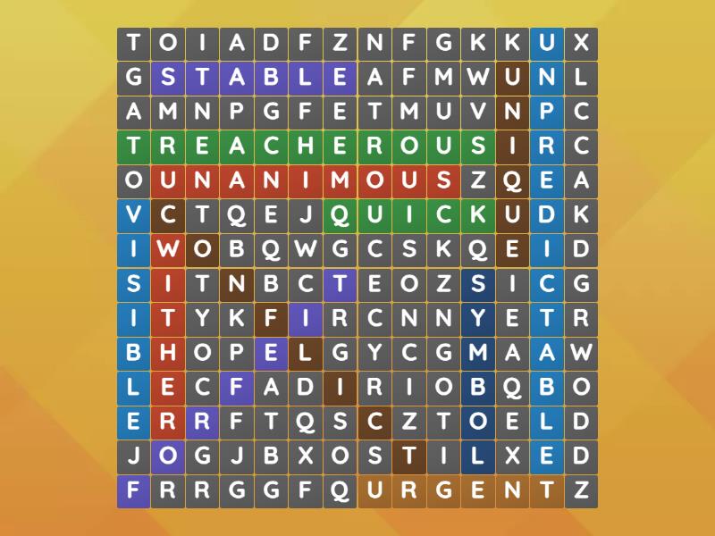 Wordwall Class 53 - Wordsearch