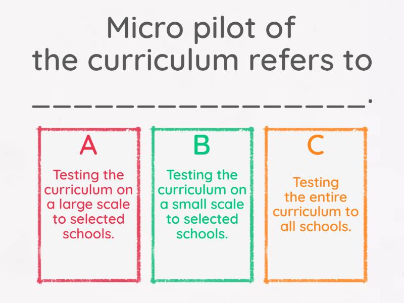 Micro-pilot - Quiz