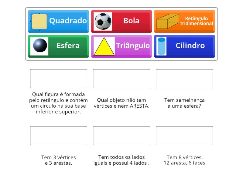 ATIVIDADE SOBRE FIGURAS TRIDIMENSIONAIS - المطابقة