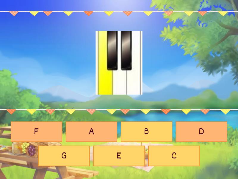 Piano Key match - Find the match