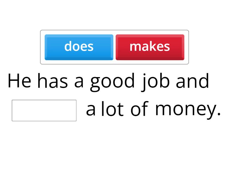 Do vs Make - Complete the sentence