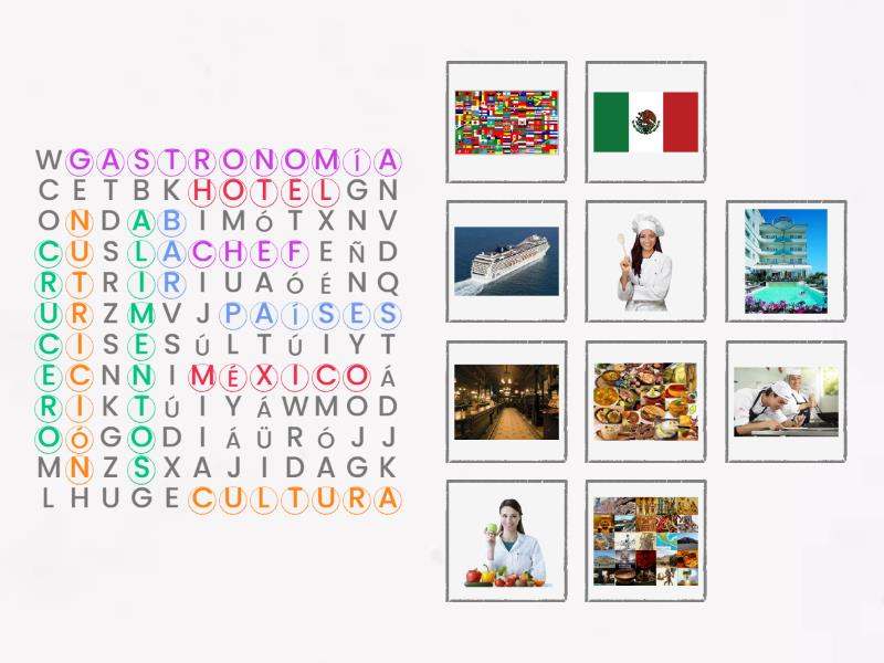 GASTRONOMIA - Sopa de letras